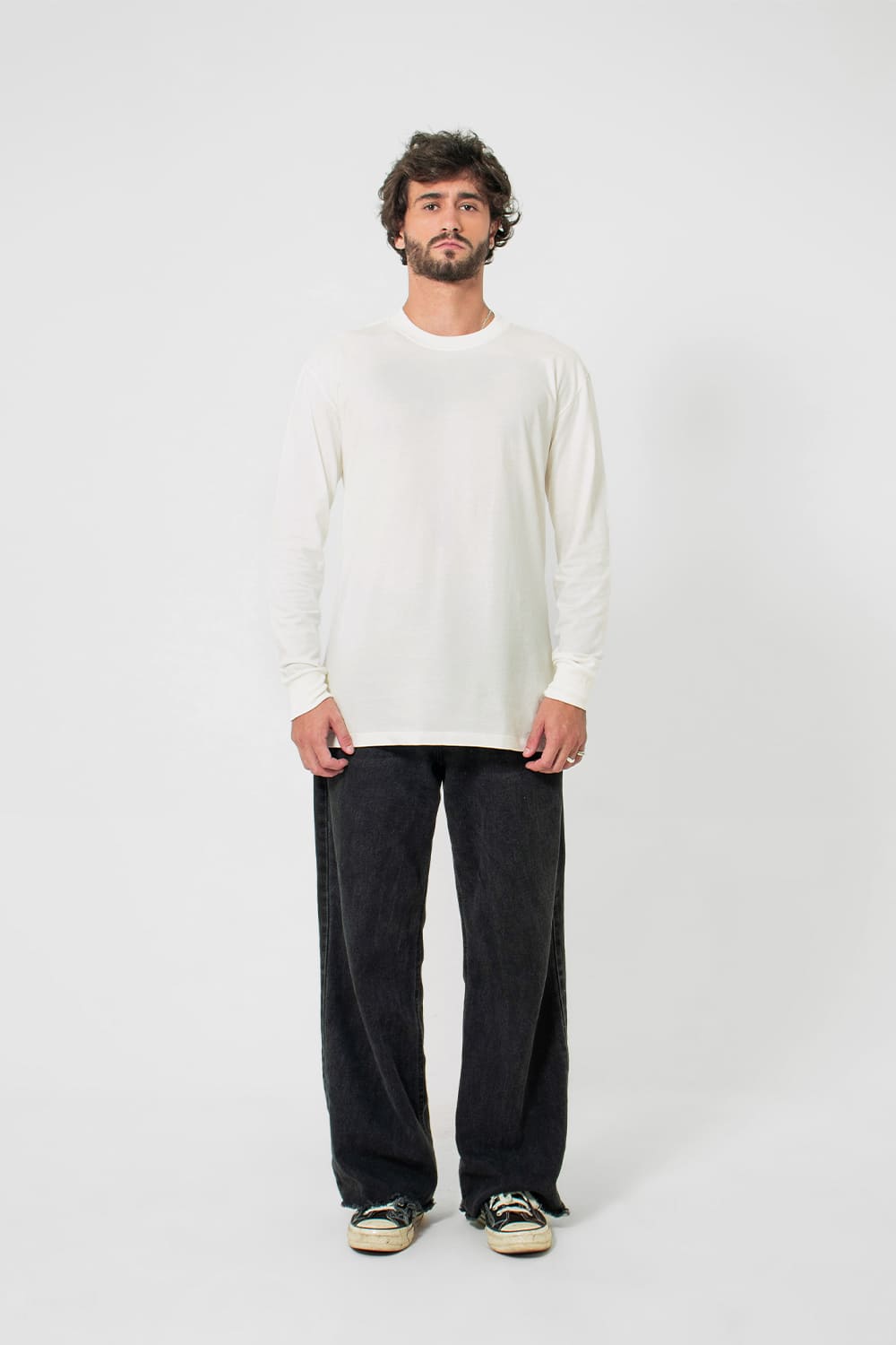 Camiseta Manga Longa Basic Brunx Off White | Estilo Streetwear para ...