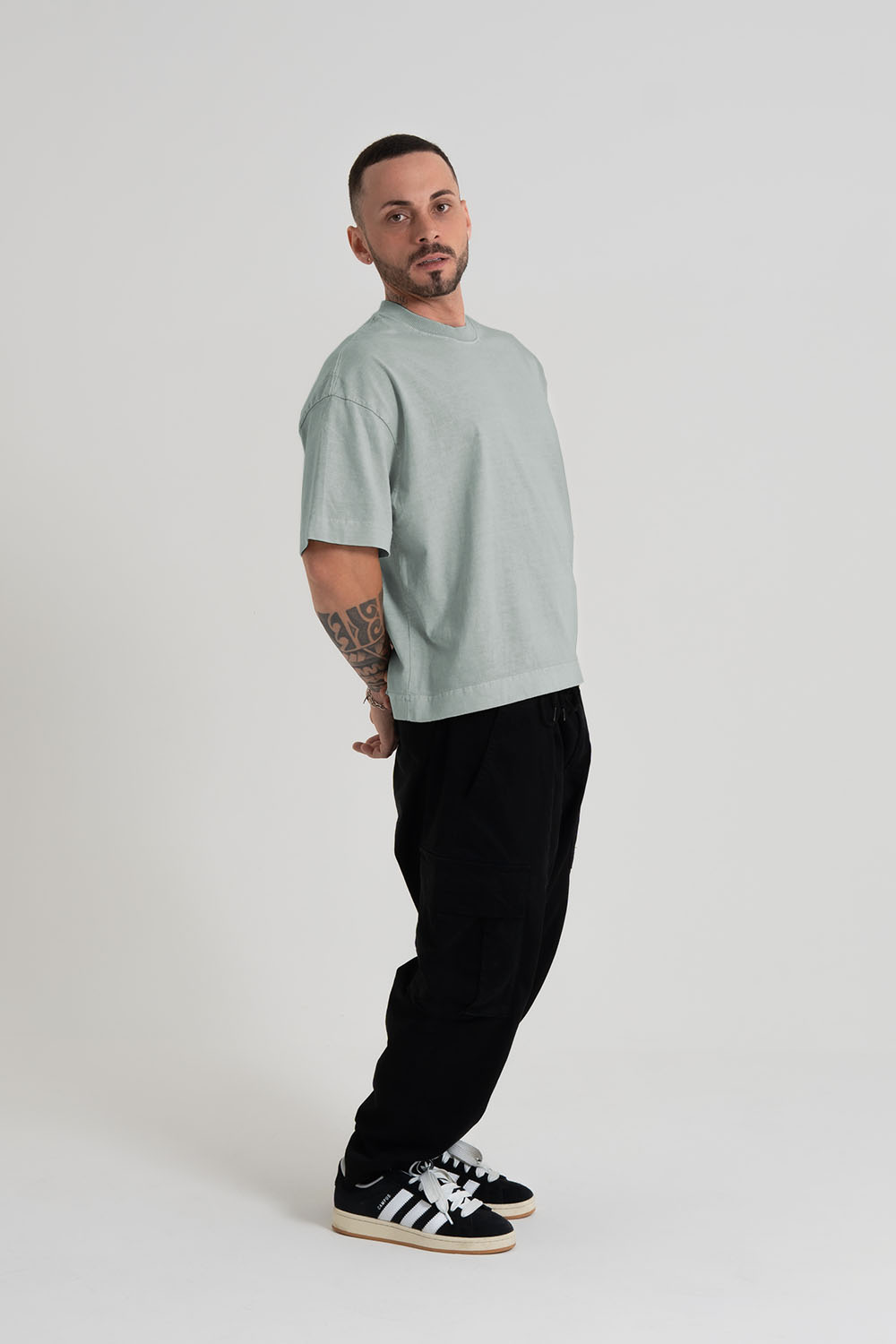 Camiseta Heavy Oversized Boxy Brunx Ind - Menta